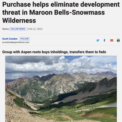 News | The Wilderness Land Trust News | Articles About Us and ...