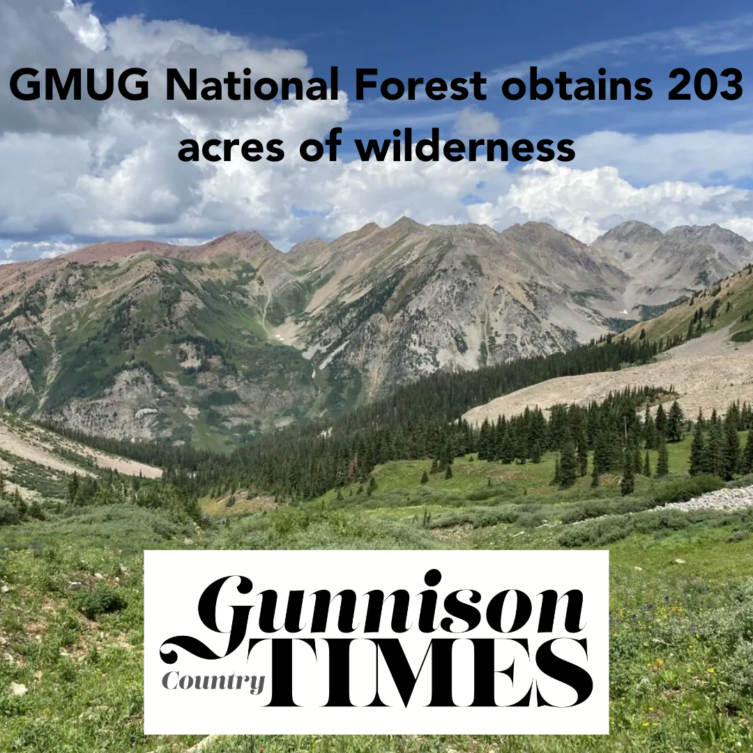 Gunnison Times - GMUG National Forest obtains 203 acres of wilderness ...
