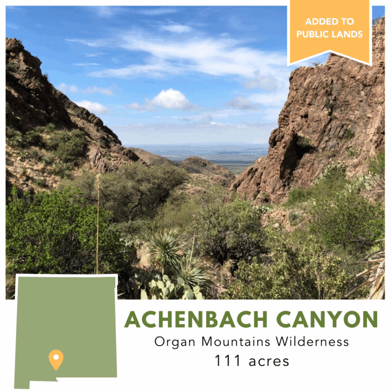 Public Access to Achenbach Canyon Protected - Wilderness Land Trust